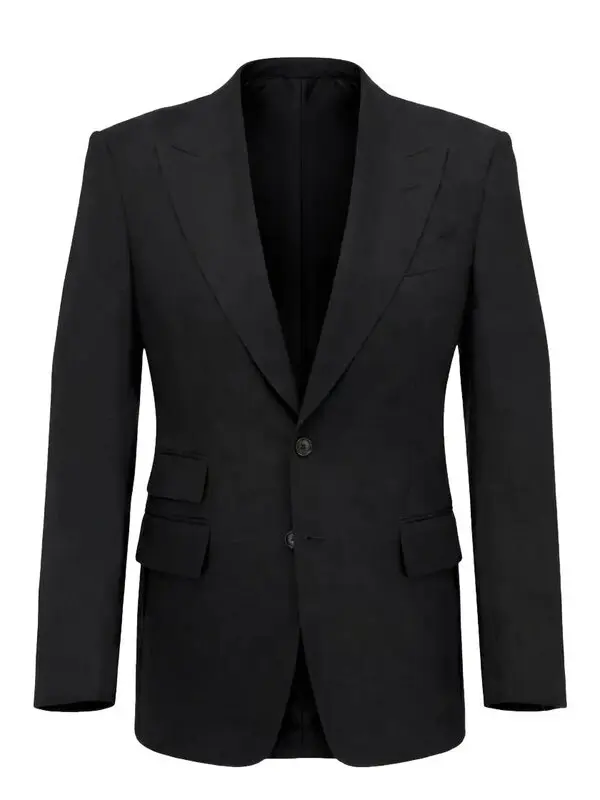 TOM FORD Notched Lapels Two-button Blazer - Black