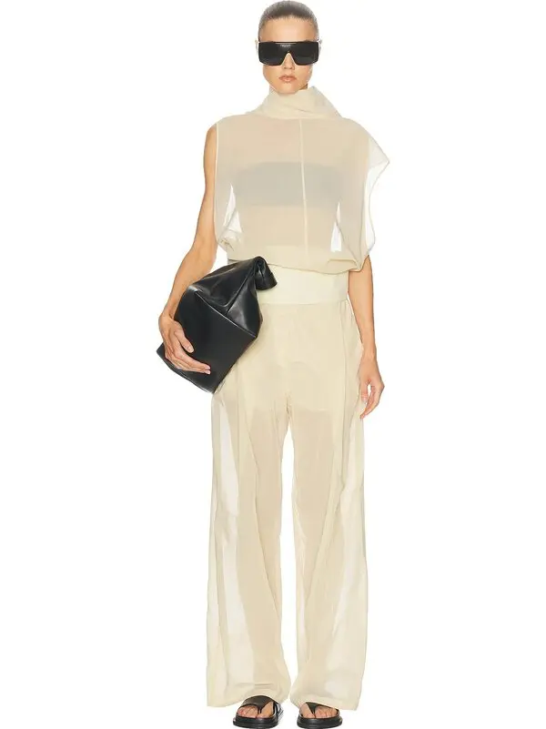 Sportmax Grado High Neck Top - Ecru