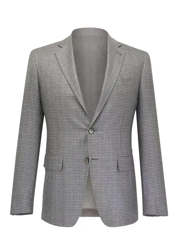 Canali Checkered Blazer - Grey