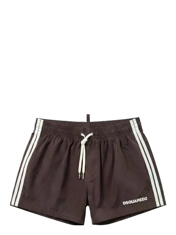 Dsquared2 Logo-print Swim Shorts - Brown