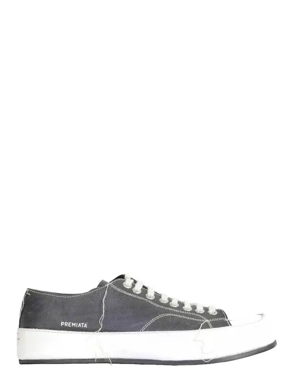 Premiata Mark Distressed Sneakers - Grey
