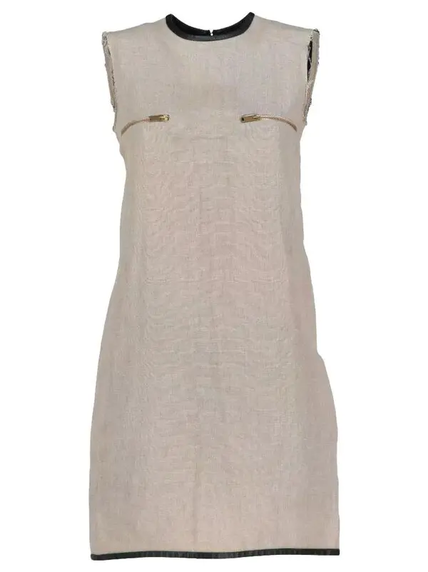 Celine Sleeveless Mini Dress - Neutrals