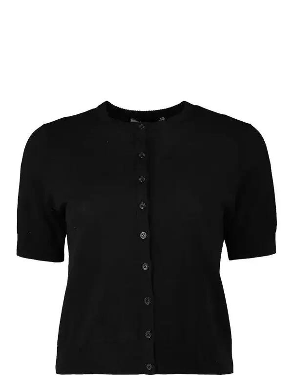 LA LIGNE Alex Short-sleeved Cardigan - Black