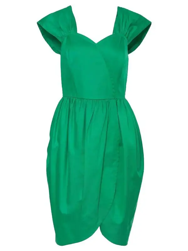 Max Mara Sweetheart-neckline Midi Dress - Green