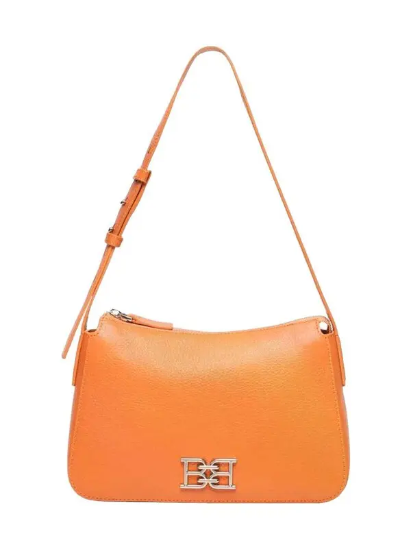 Bally Grained Leather Shoulder Bag - Orange