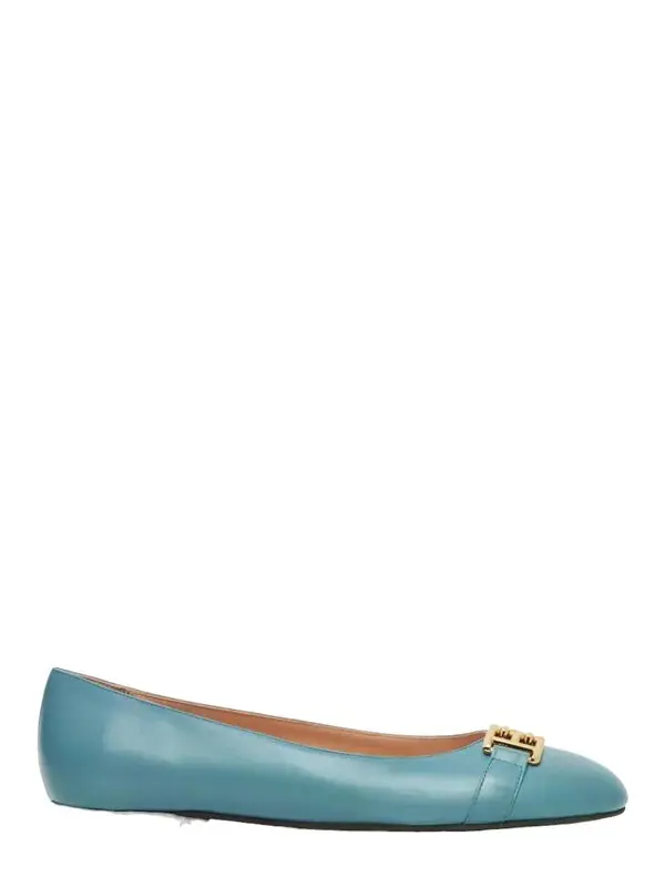 Bally Logo-plaque Ballet Flats - Blue