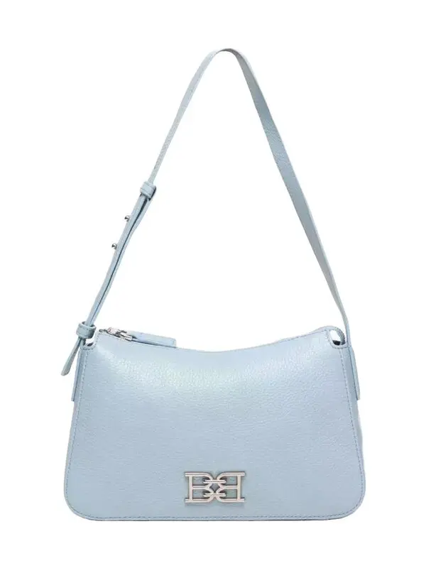 Bally Grained Leather Shoulder Bag - Blue