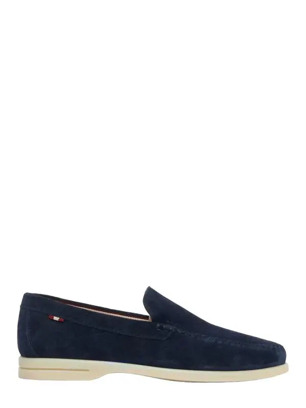 Bally Switz Moc Suede Loafers - Blue