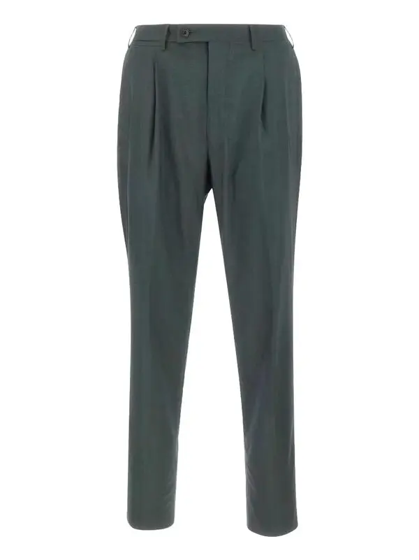 Corneliani Pleated Trousers - Green