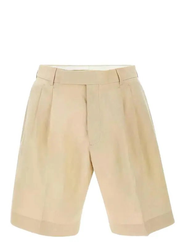 Paul Smith Double-pleated Shorts - Neutrals
