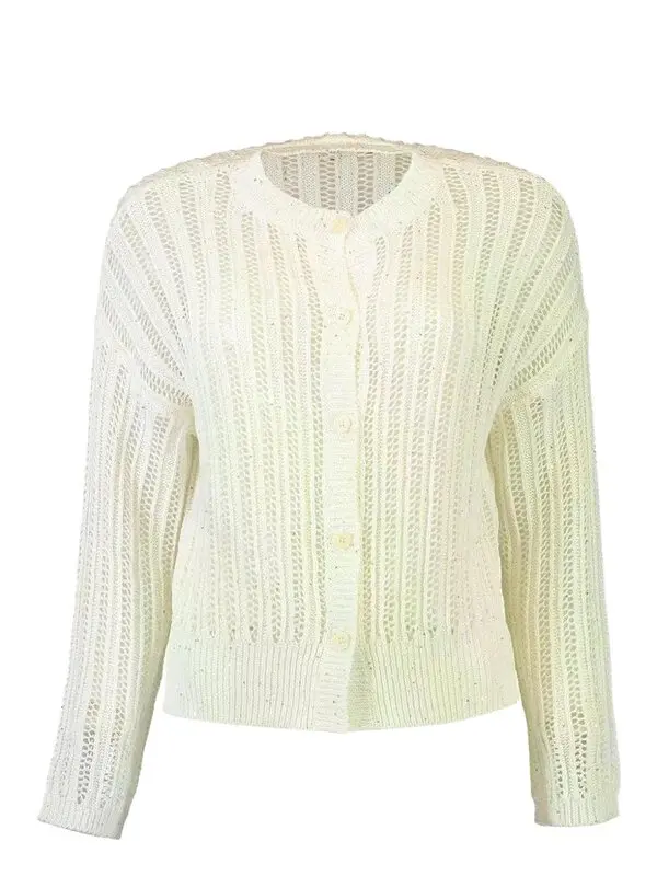 Antonelli Firenze Iperico Sequin-embellished Cardigan - White