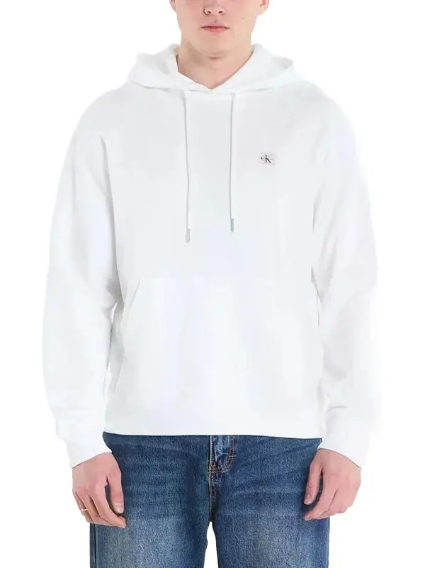 Calvin Klein Terry Monologo Hoodie - White