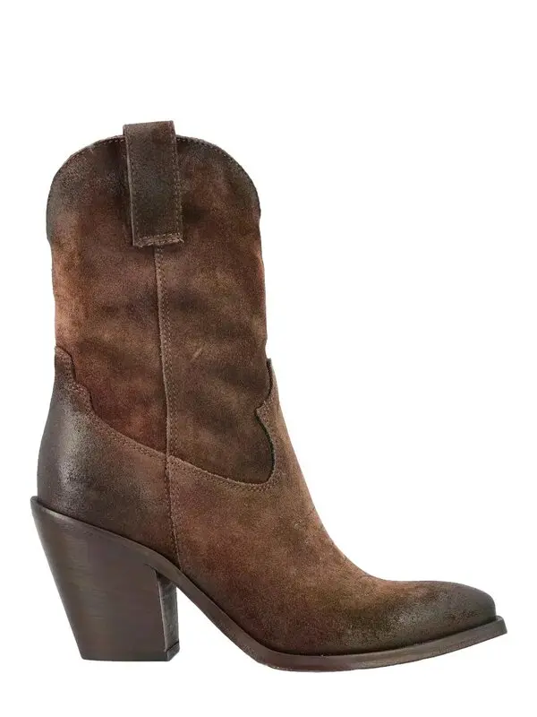 JE T'AIME MILANO|WOMAN Suede Western Boots - Brown