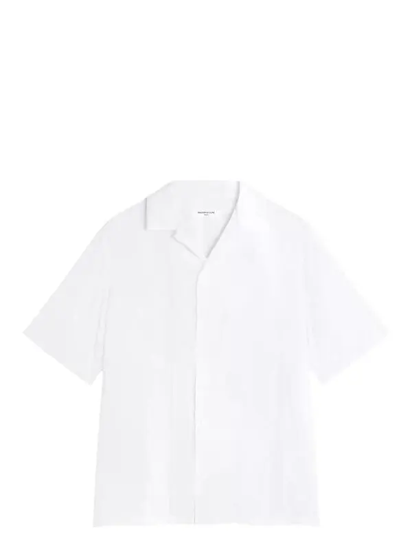 Maison Kitsuné Camp-collar Short-sleeve Shirt - Neutrals