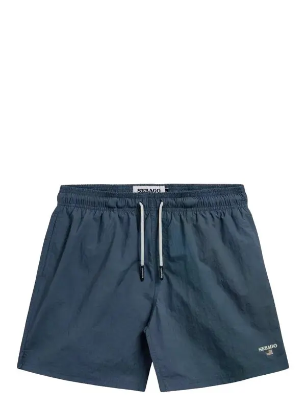 SEBAGO Logo-print Swim Shorts - Blue