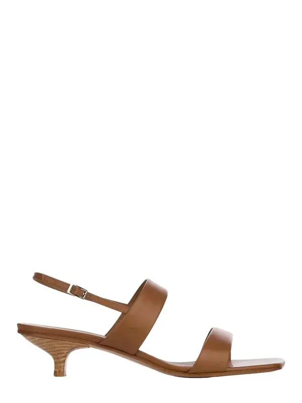 Vicini Leather Heeled Sandals - Neutrals