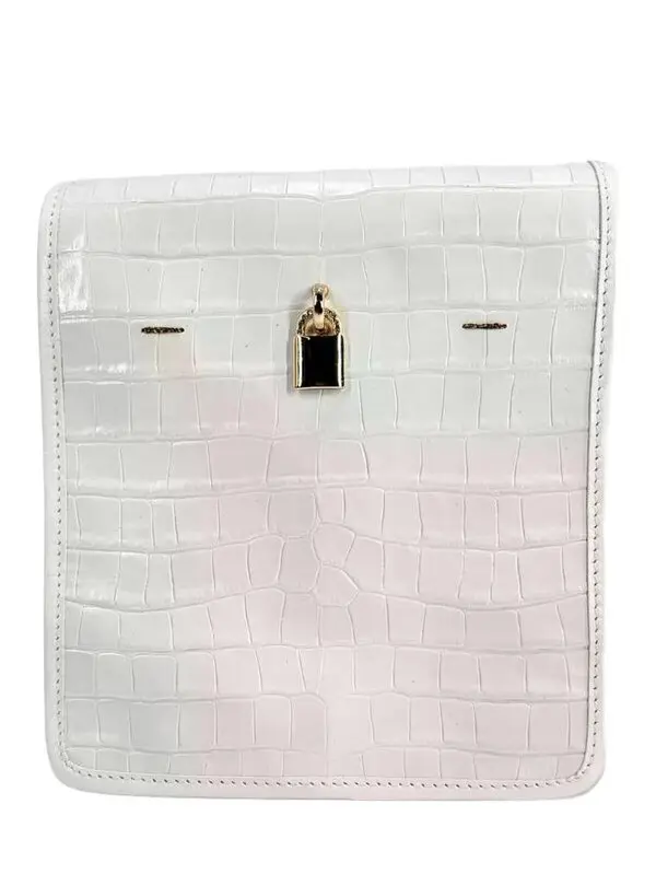 MADISON.MAISON Crossbody Bag With Embossed Texture - White
