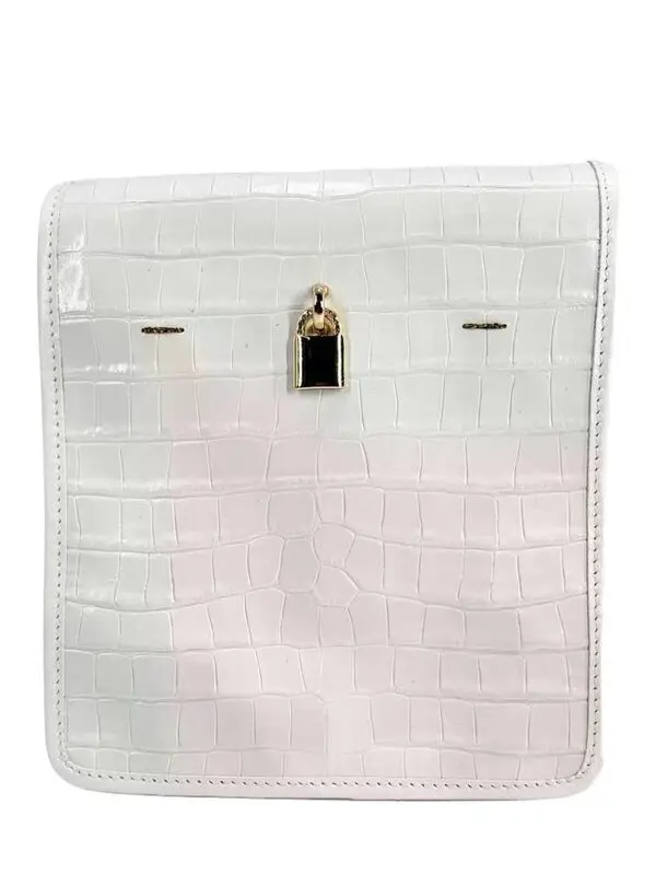 MADISON MAISON Crossbody Bag With Embossed Texture - White