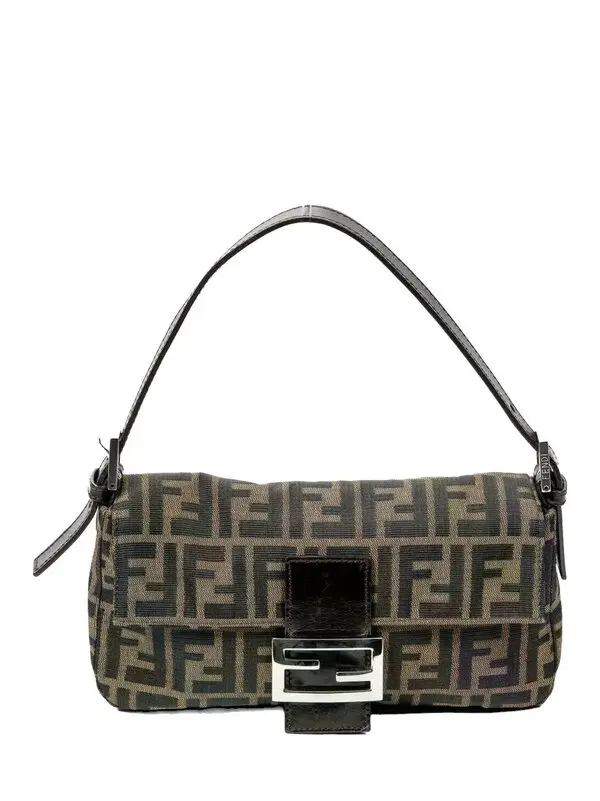 Fendi Zucca Baguette Shoulder Bag - Brown