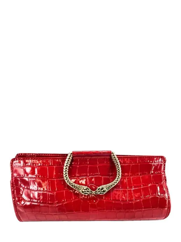 MADISON.MAISON Moc Croc Clutch Bag - Red