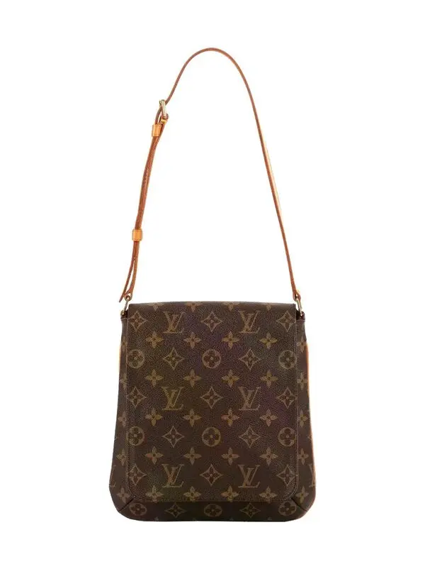 LOUIS VUITTON Monogram Canvas Shoulder Bag - Brown