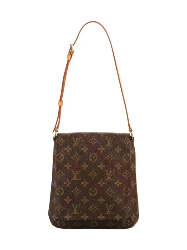LOUIS VUITTON Monogram Canvas Shoulder Bag - Brown