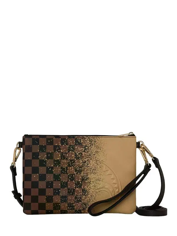 SPRAYGROUND Checkered Clutch - Neutrals