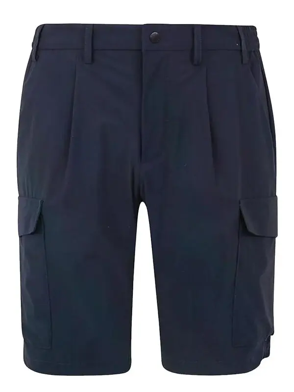 PEOPLE OF SHIBUYA Cargo Bermuda Shorts - Blue