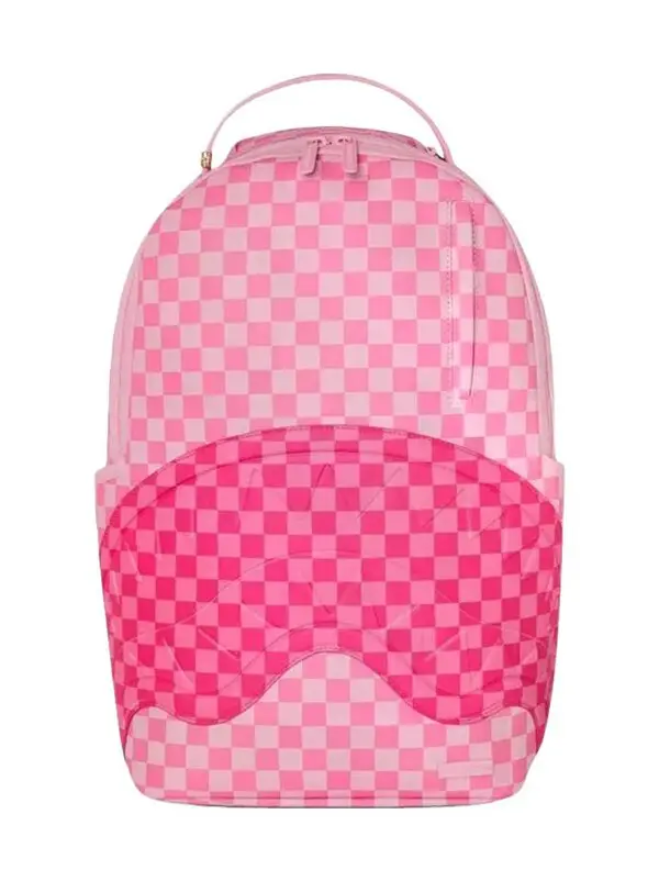 SPRAYGROUND Sharks In Paris Checkerboard Backpack - Pink