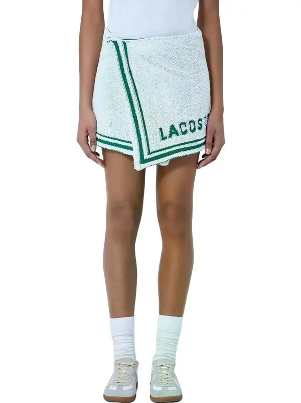 Lacoste Runway Bouclé Mini Skirt - White