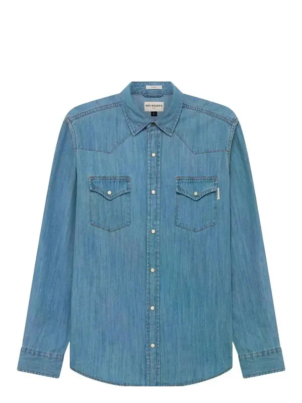 ROY ROGER'S Martin Denim Shirt - Blue