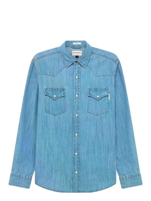 ROY ROGER'S Martin Denim Shirt - Blue