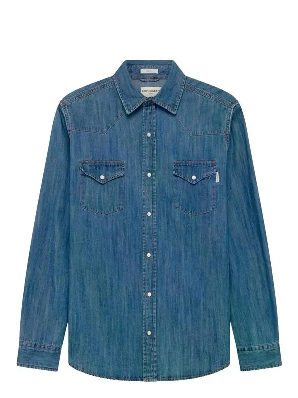 ROY ROGER'S Martin Denim Shirt - Blue