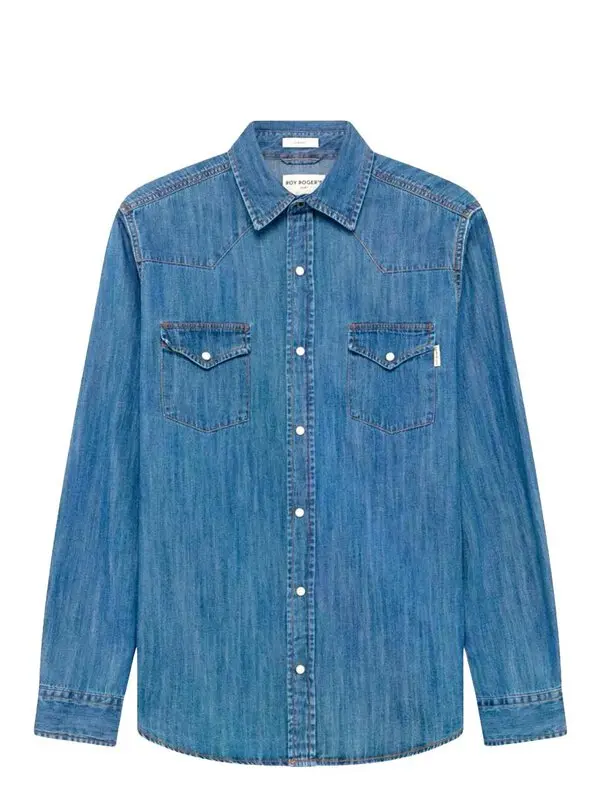ROY ROGER'S Martin Denim Shirt - Blue