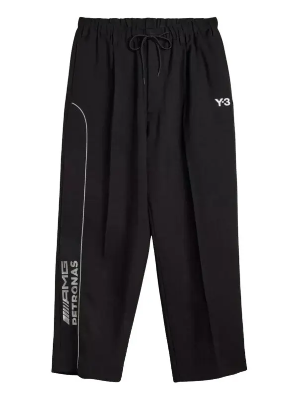 Y3 X Mercedes Logo-print Track Pants - Black