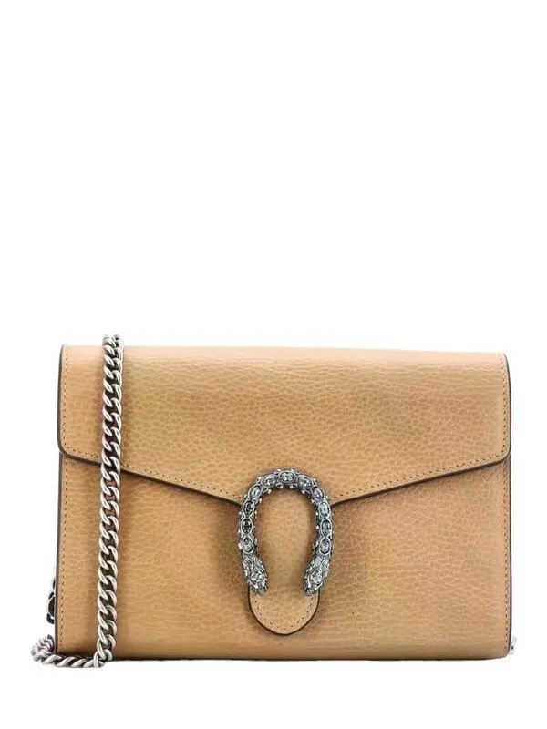 Gucci Dionysus Chain Wallet Leather Small - Neutrals
