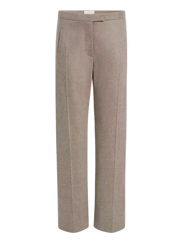 Khaite Miles Wool And Cashmere Pants - Neutrals