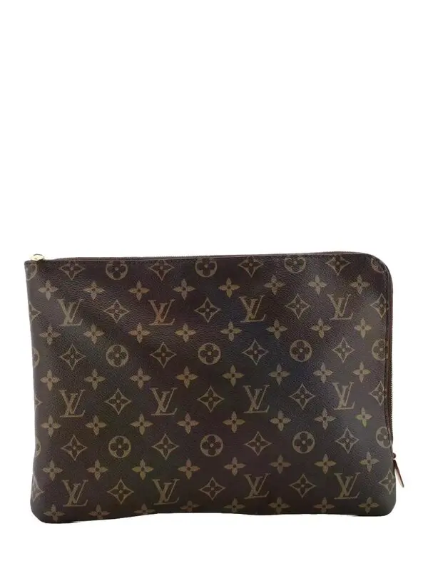 LOUIS VUITTON Etui Voyage Monogram Canvas Mm Pouch - Brown