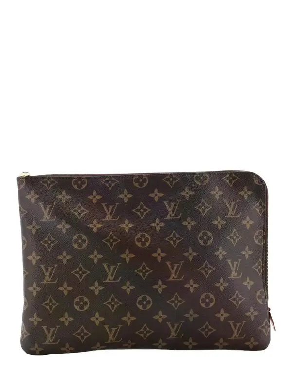 LOUIS VUITTON Etui Voyage Monogram Canvas Mm Pouch - Brown