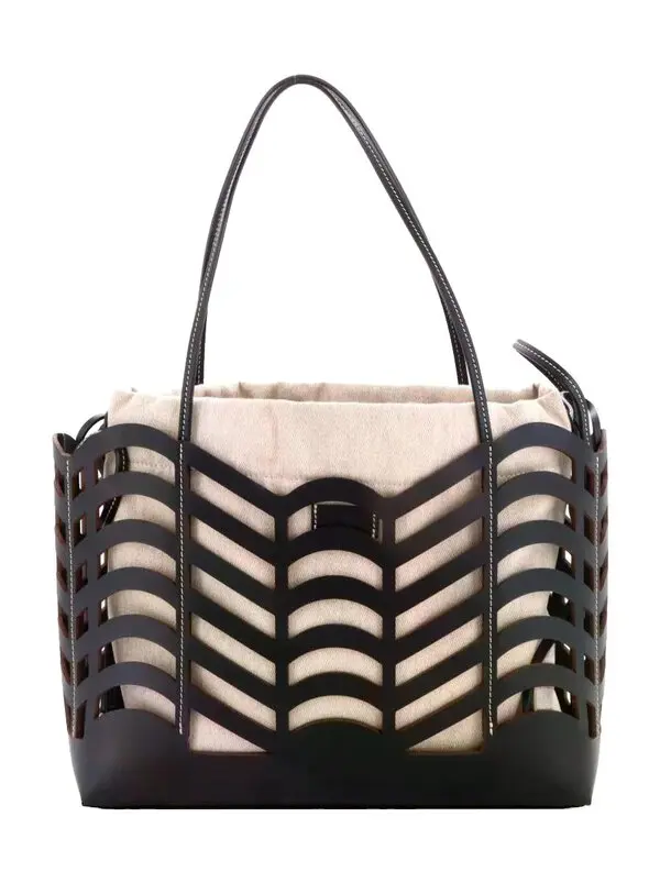 Chloé Kayan Laser Cut Small Tote Bag - Black