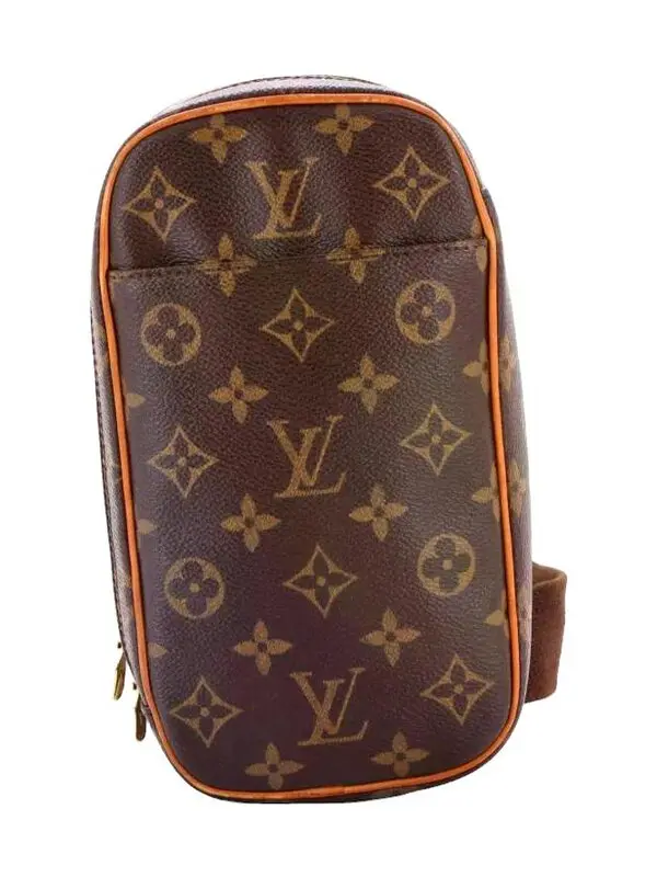 LOUIS VUITTON Pochette Gange Monogram Canvas - Brown