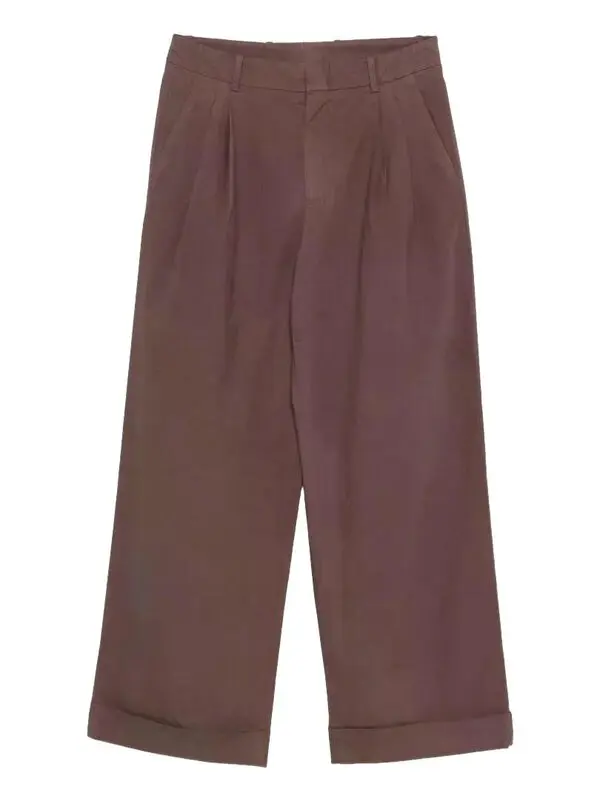 CELLAR DOOR Angie Pleated Trousers - Brown