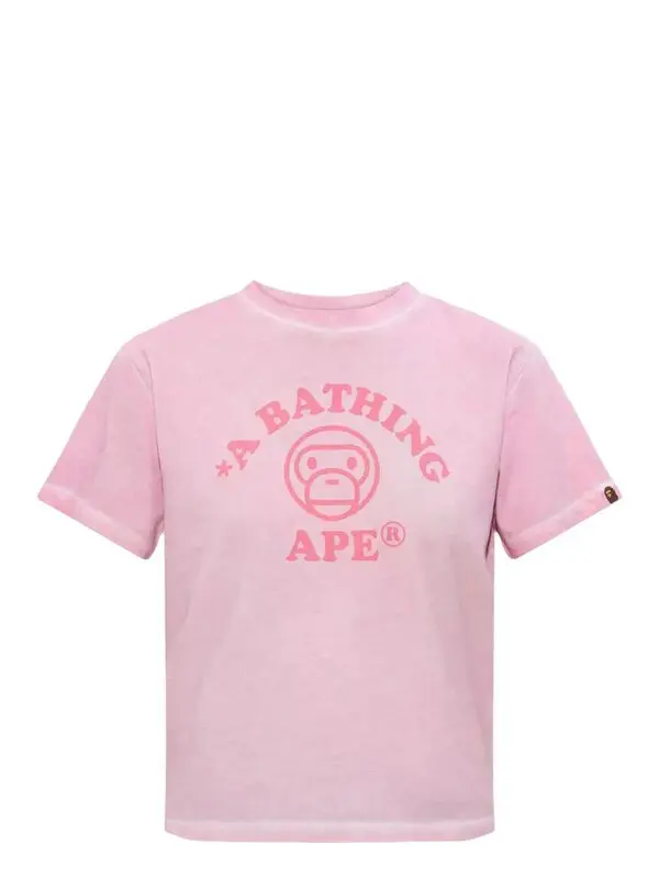 A BATHING APE Logo-print T-shirt - Pink