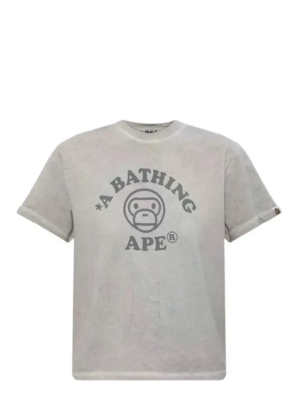 A BATHING APE Logo-print T-shirt - Grey
