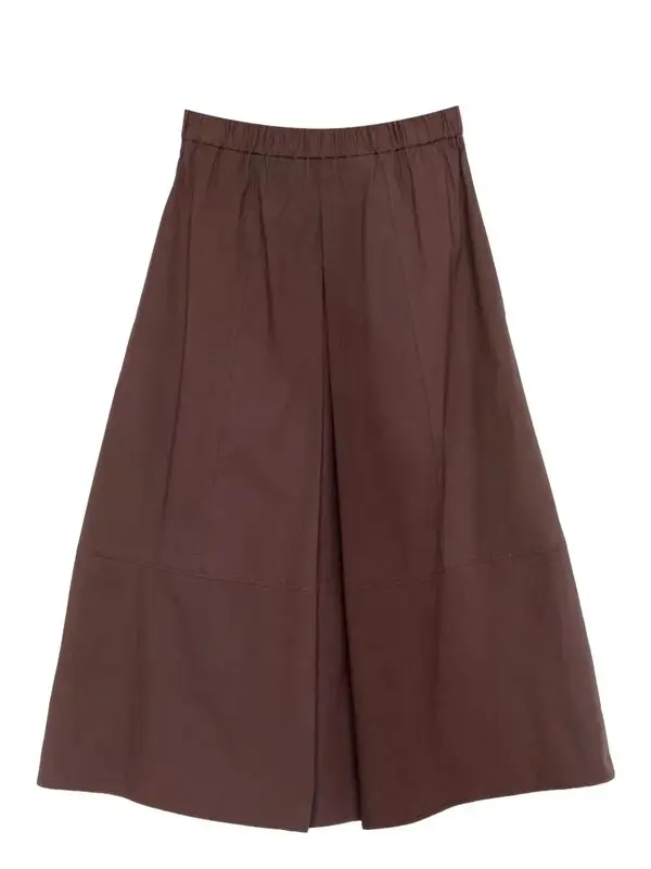 Antonelli Firenze Elasticated-waistband Midi Skirt - Brown