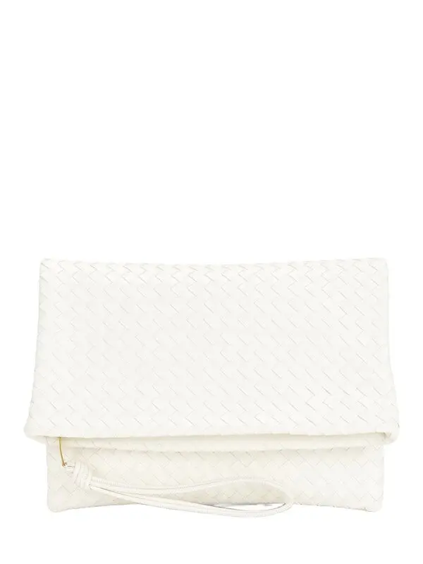 Bottega Veneta Trio Pouch - Alabaster & Brass Vibrato
