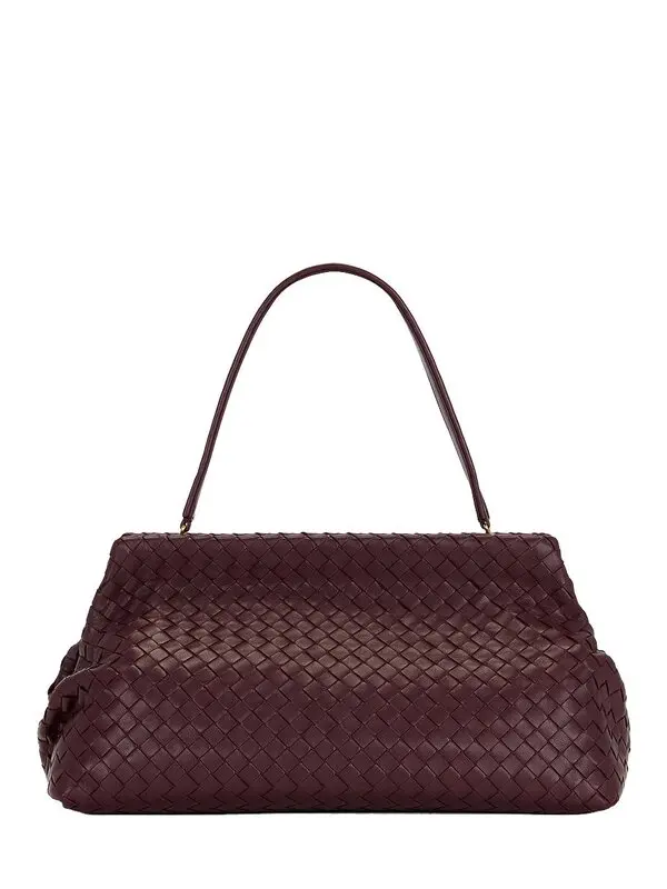 Bottega Veneta The 1998 Shoulder Bag - Deep Mahogany & Brass Vibrato