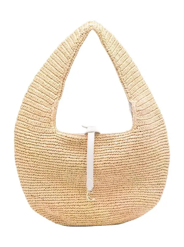 COCCINELLE Woven Shoulder Bag - Neutrals