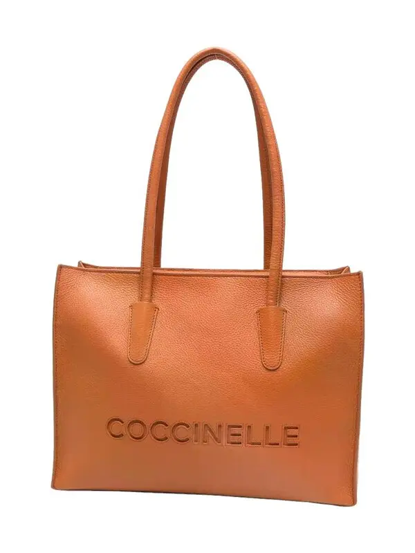 COCCINELLE Medium Myrtha Logo-debossed Tote - Orange
