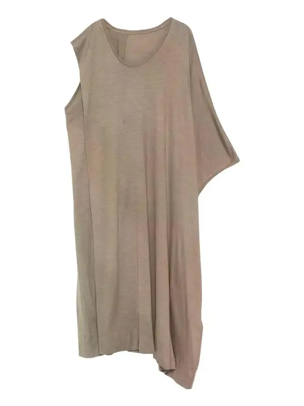 JULIUS Asymmetric Draped T-shirt - Neutrals